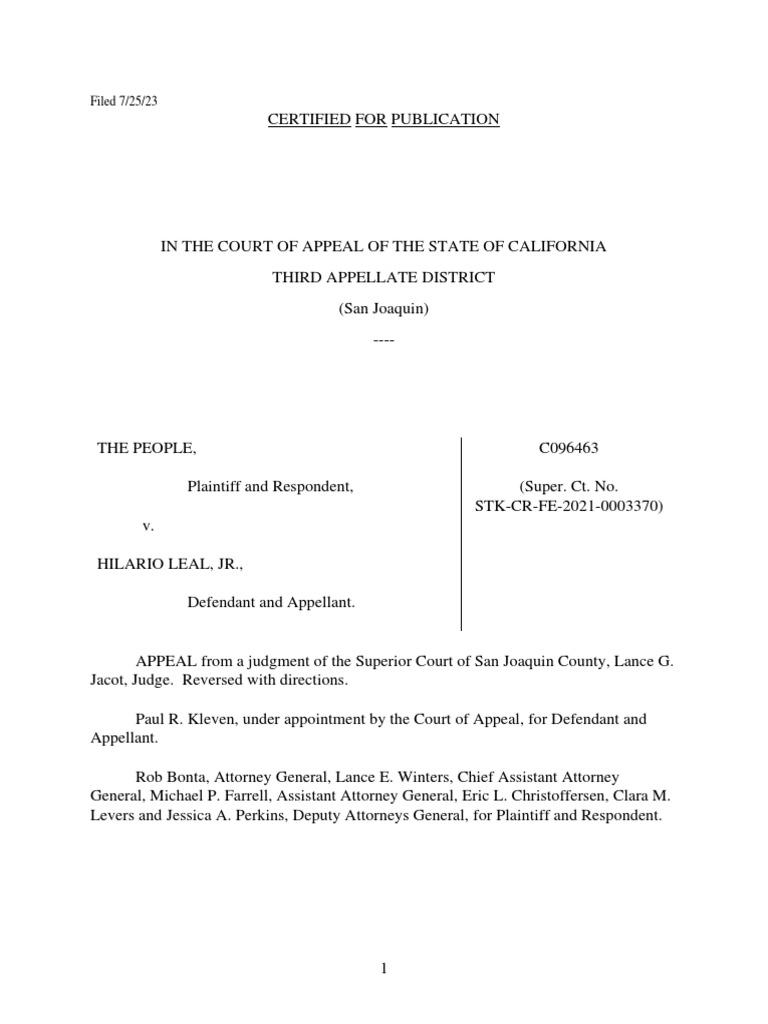 California v. Leal | PDF | Probable Cause | Search Warrant