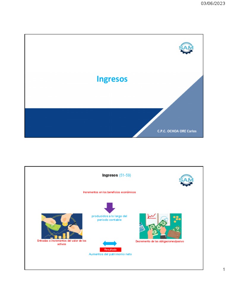Ingresos PPT | PDF | Contabilidad | Economias