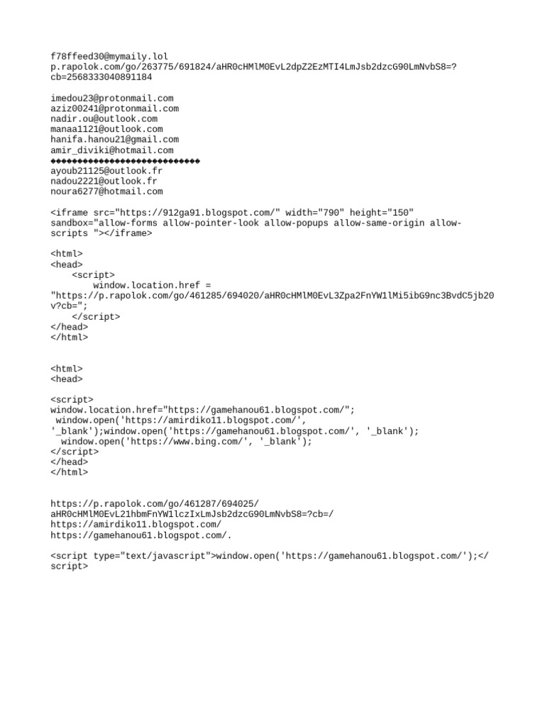 Redirect Script for Email Users | PDF | Computers