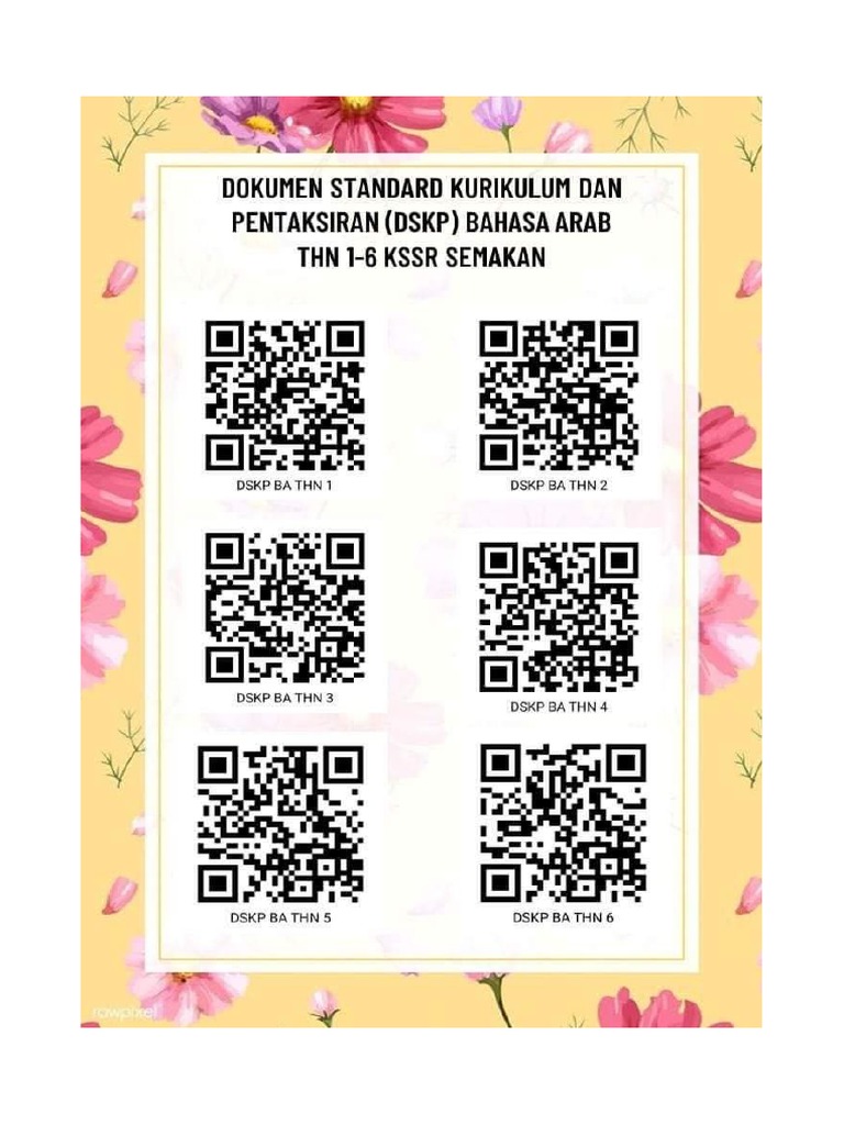 DSKP Arab 2022 2023 QR Code | PDF