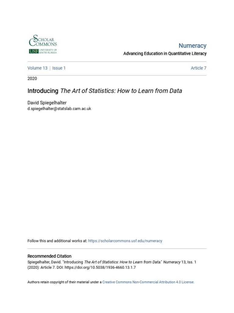 Introducing The Art of Statistics How To Learn Fro | PDF | Statistics ...