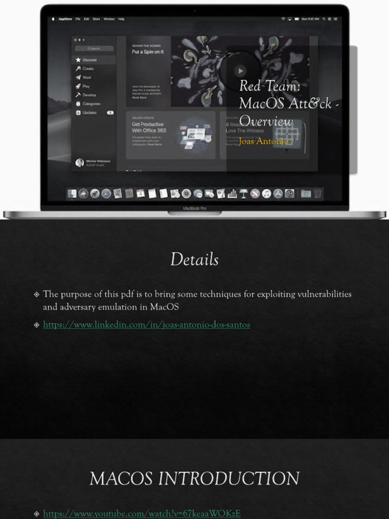 Red Team MacOS Att - CK - Overview | PDF