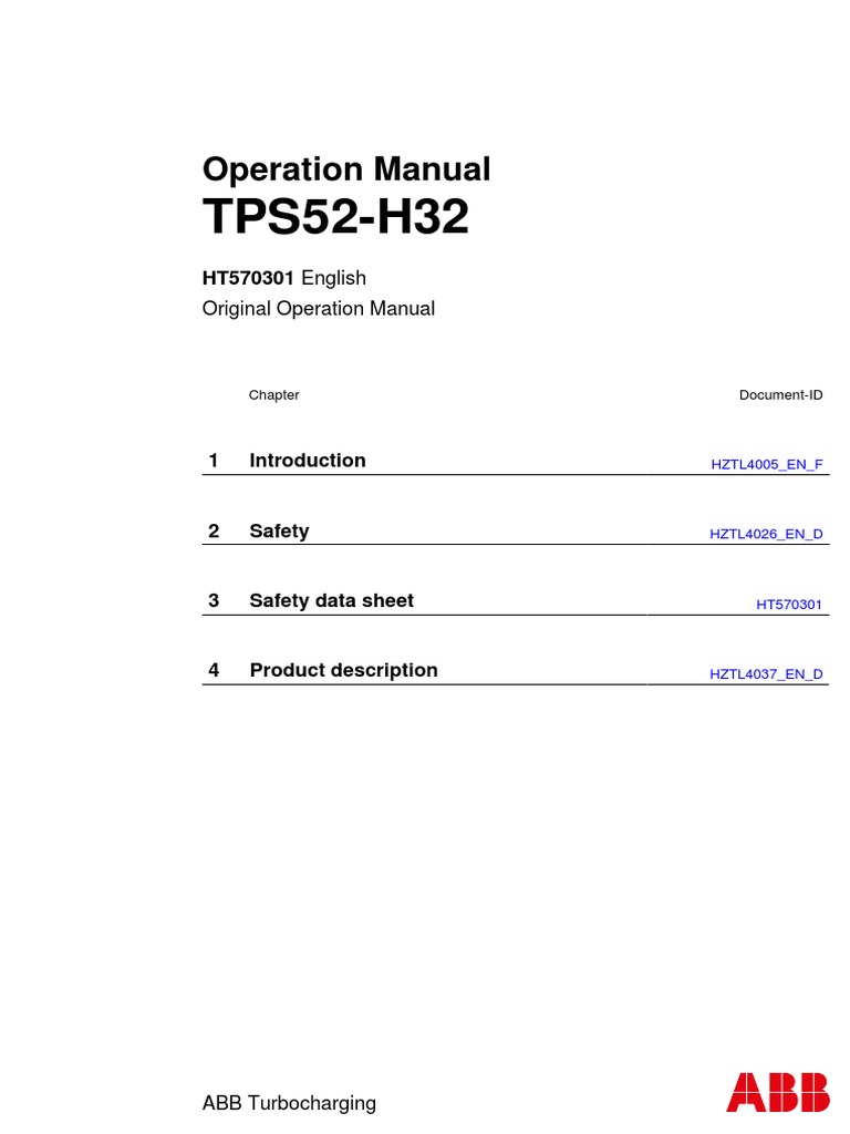 TPS52 H32 Manual | PDF | Personal Protective Equipment | Safety