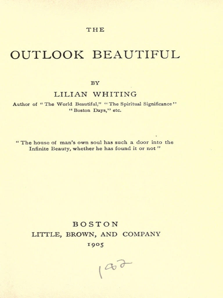 1905 Whiting Outlook Beautiful | PDF | Soul | Faith
