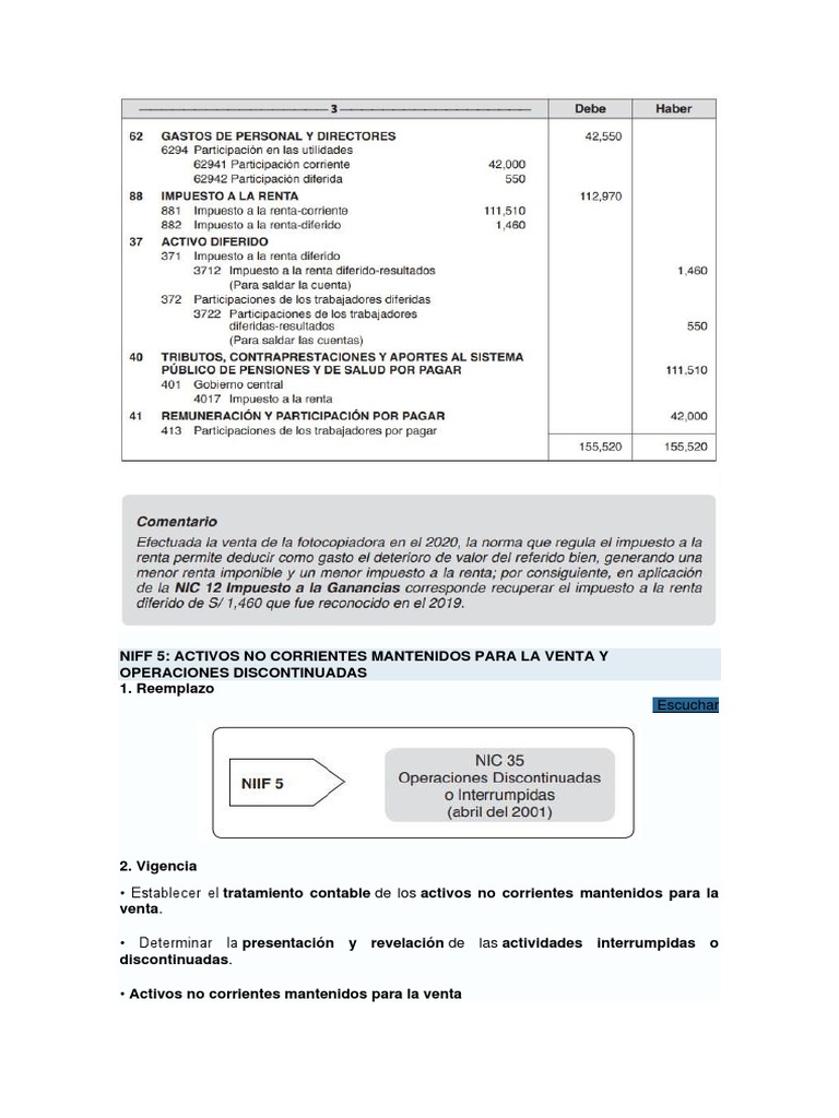 Niif 5 | PDF | normas internacionales de INFORMACION FINANCIERA ...