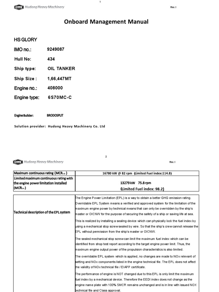 Marine EPL Manual | PDF | Ships | Engines
