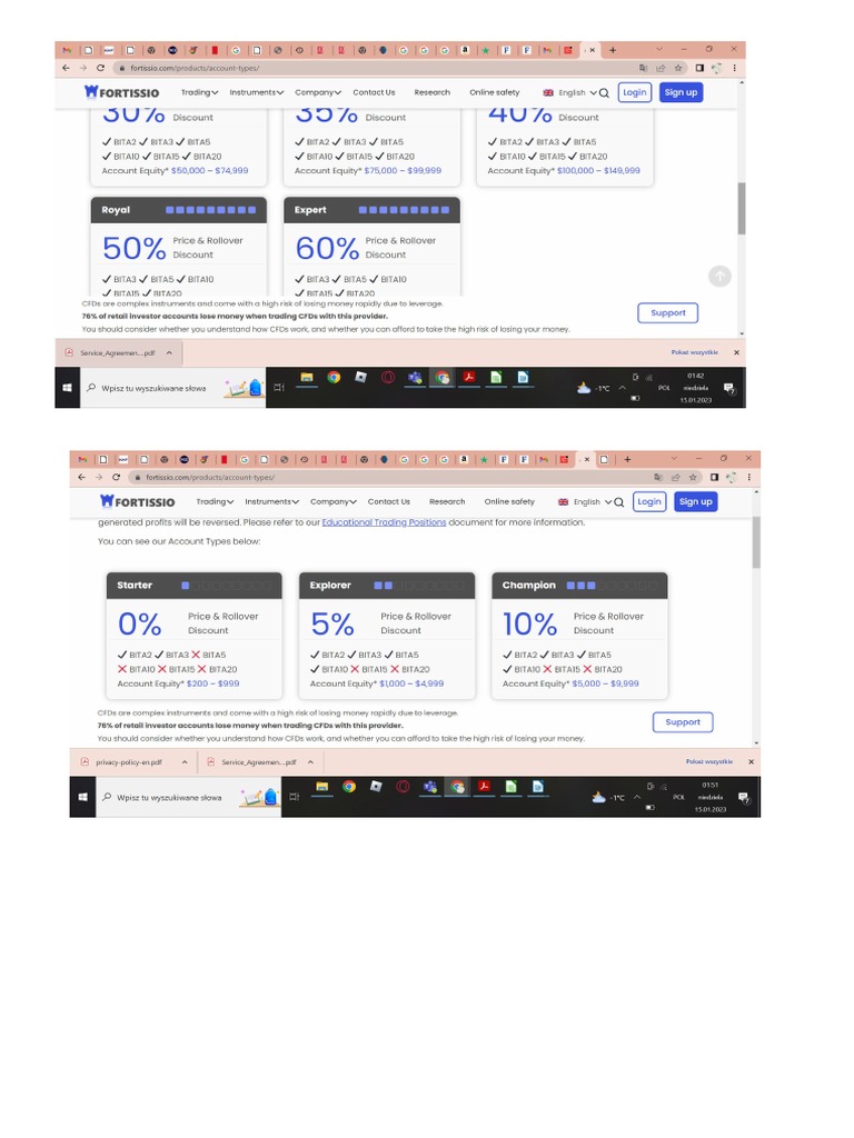 Strona Typy Kont | PDF