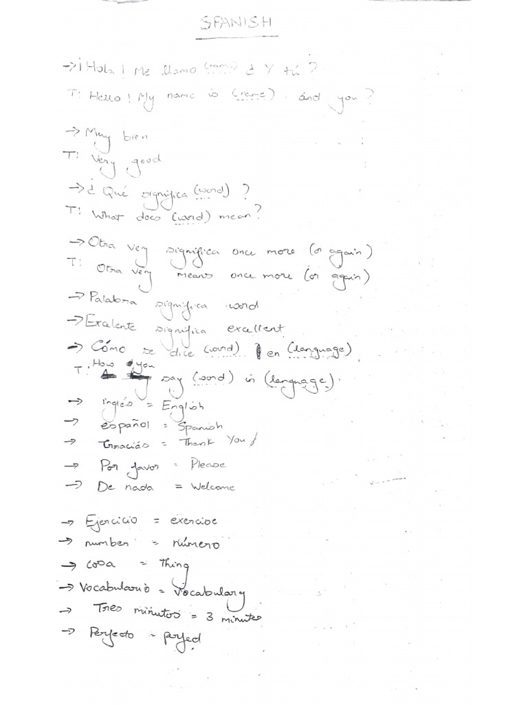 Español Notes 2 | PDF