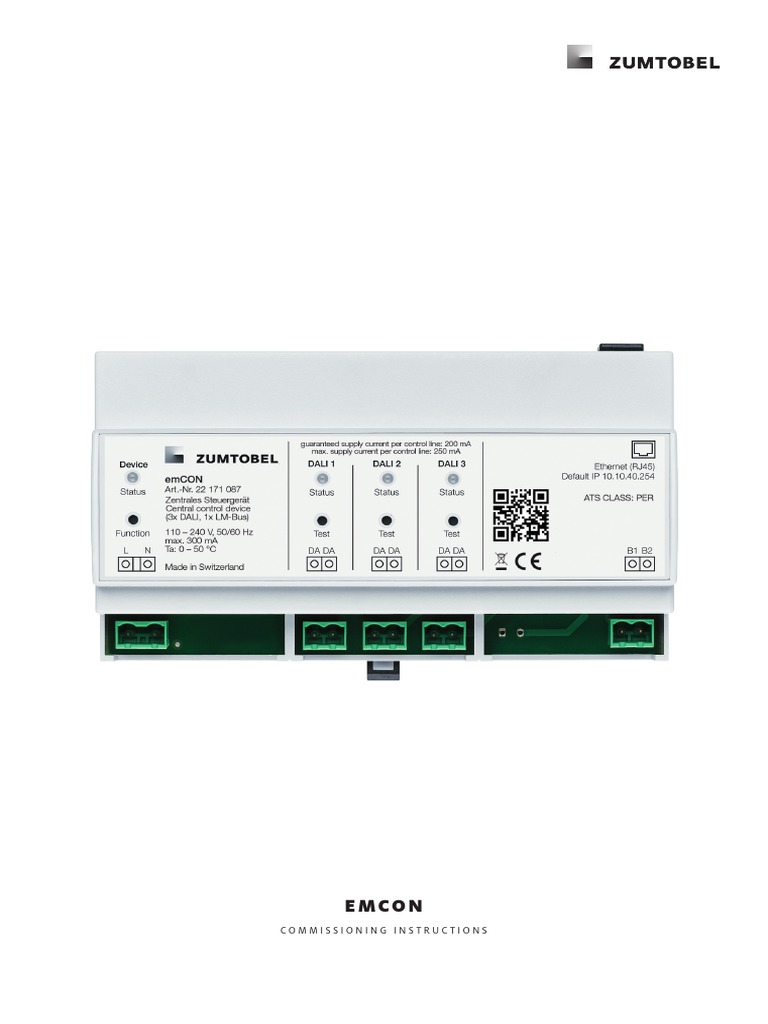 emCON-commissioning-instructions | PDF | Ip Address | Computer Network