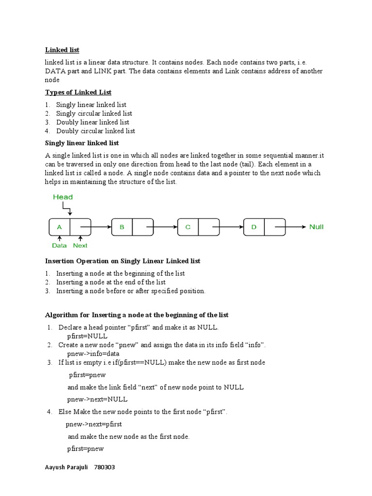Dsa Linklist Singly | PDF | Pointer (Computer Programming) | Computer ... Dsa Linklist Singly | PDF | Pointer (Computer Programming) | Computer ...