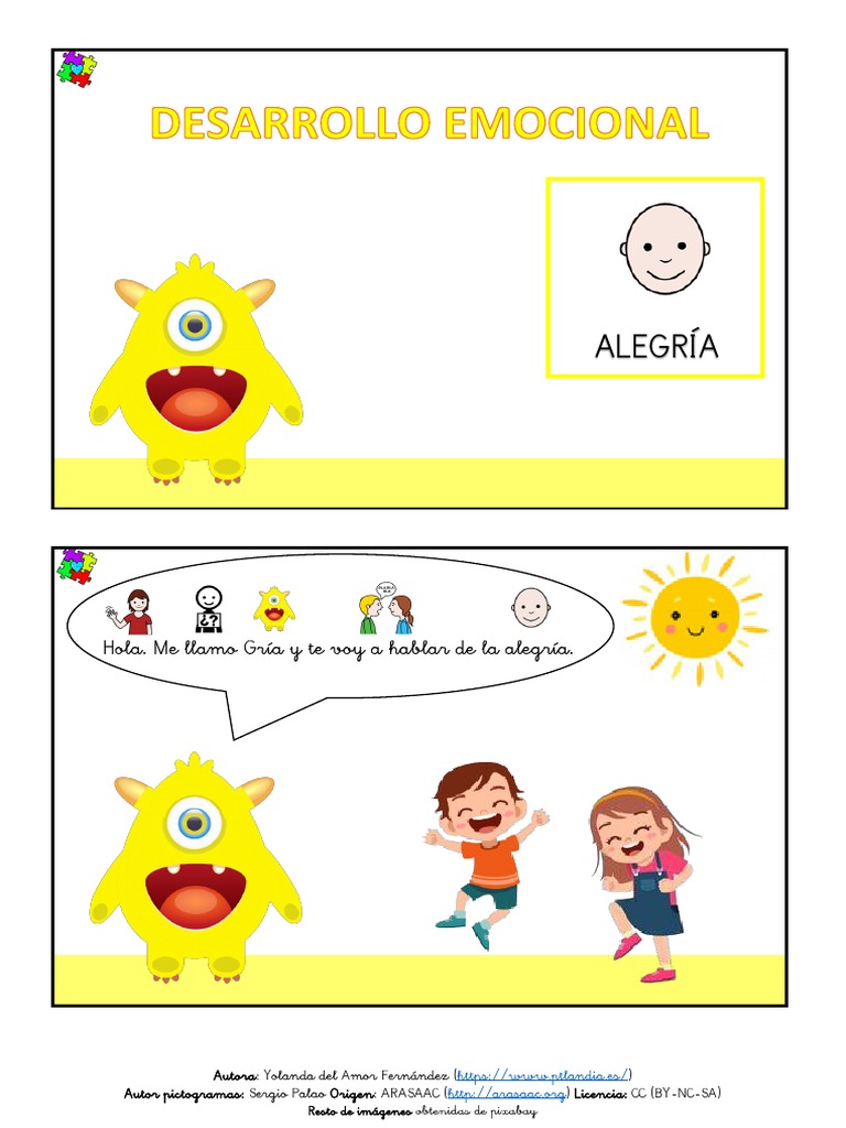 Cuento Emociones Alegría Pdf Amor Música Grabada
