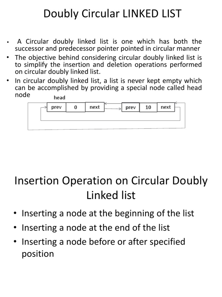 doubly circular Linked list | PDF | Cybernetics | Information ... doubly circular Linked list | PDF | Cybernetics | Information ...