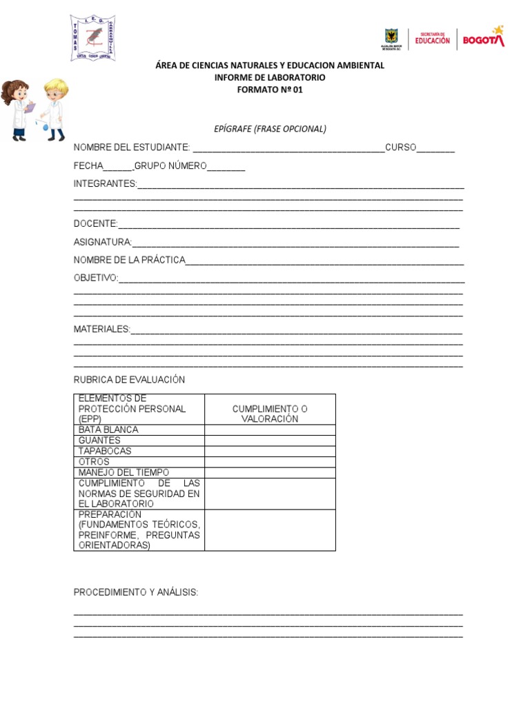 Formato de Laboratorio | PDF