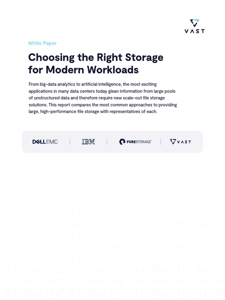 Vast Data Comparing File Systems White Paper | PDF | Computer Cluster ...