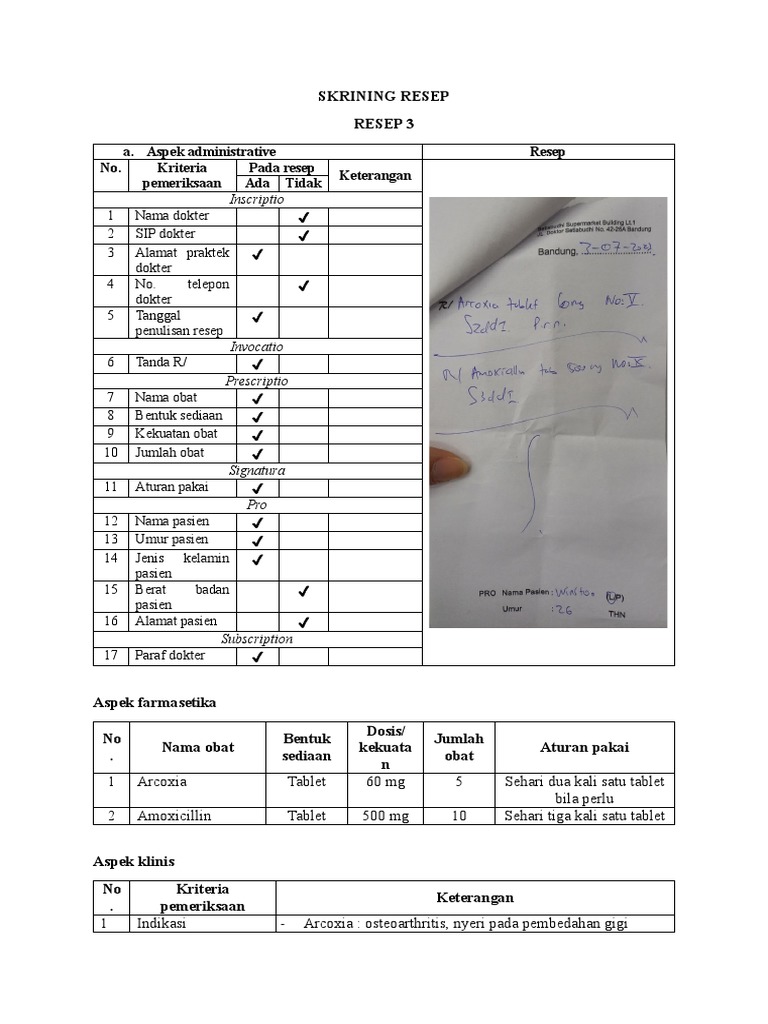 Skrining Resep 3-4 | PDF