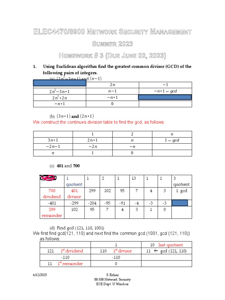 ELEC8900 HW3 Solution S2023 | PDF