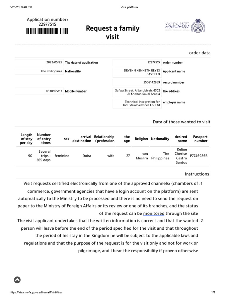 Visa Platform | PDF | Travel Visa | Government Visa Platform | PDF | Travel Visa | Government