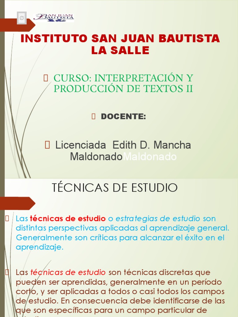 Tecnicas de Estudio El Resumen | PDF | Habilidades de estudio | Cognición