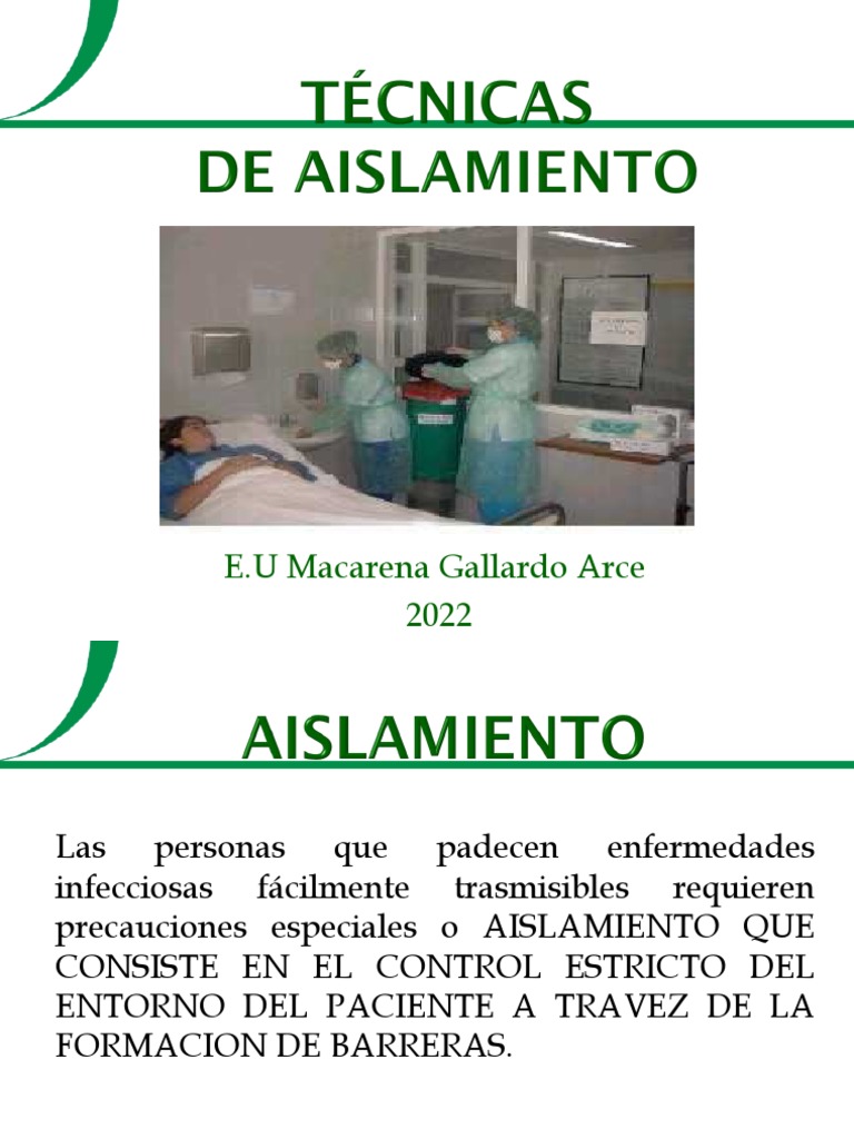 Clase 2 Aislamientos y Precauciones Estándar | PDF | Lavado de manos | Infección