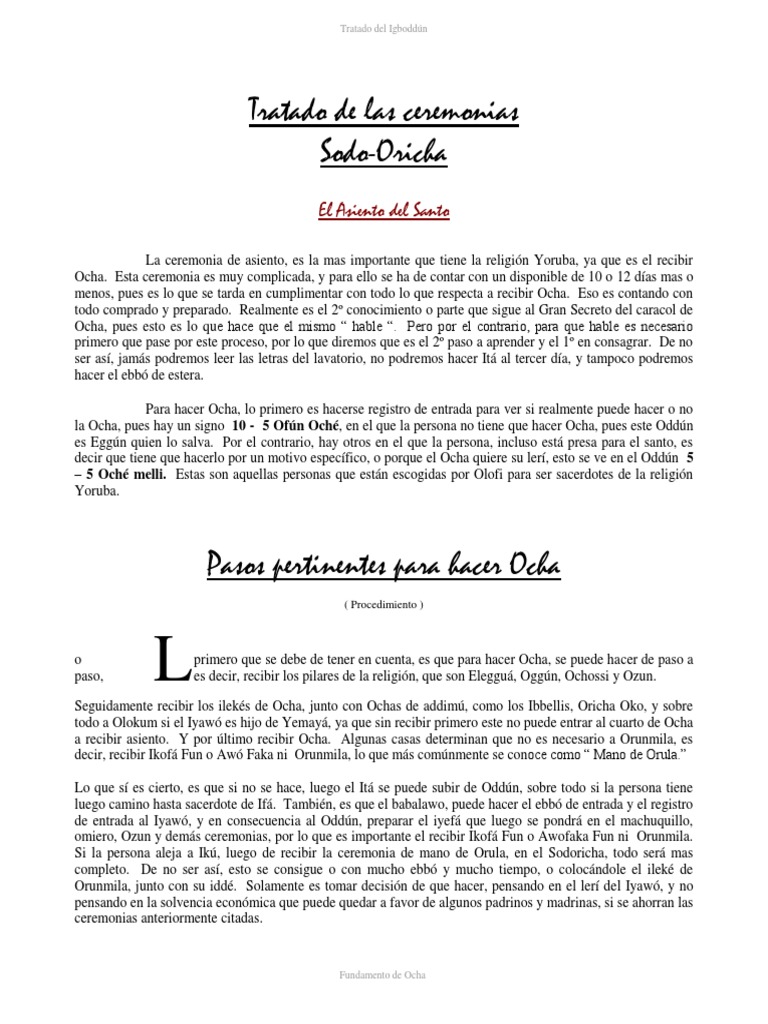 Ozun Leri - 114023 | PDF | Deidades | Santeria