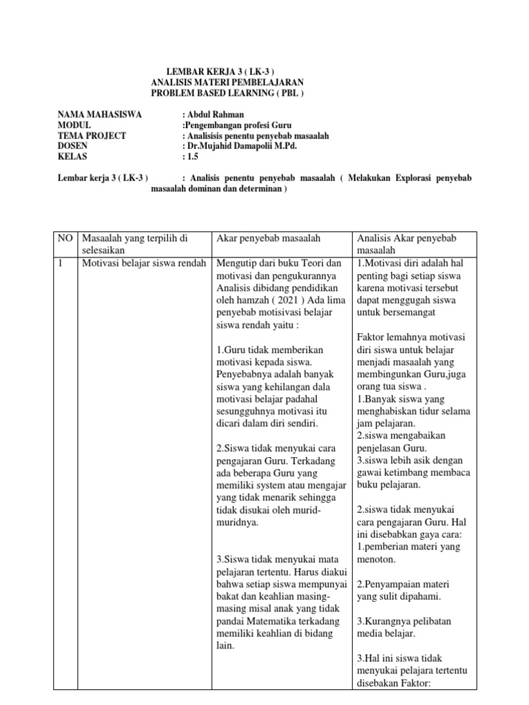 tugas perkembangan peserta didik modul 8 | PDF