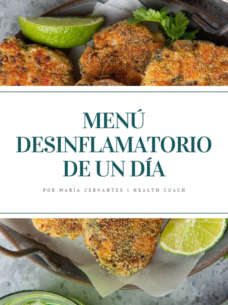 Menú Desinflamatorio Diario | PDF | Cilantro | Salsa