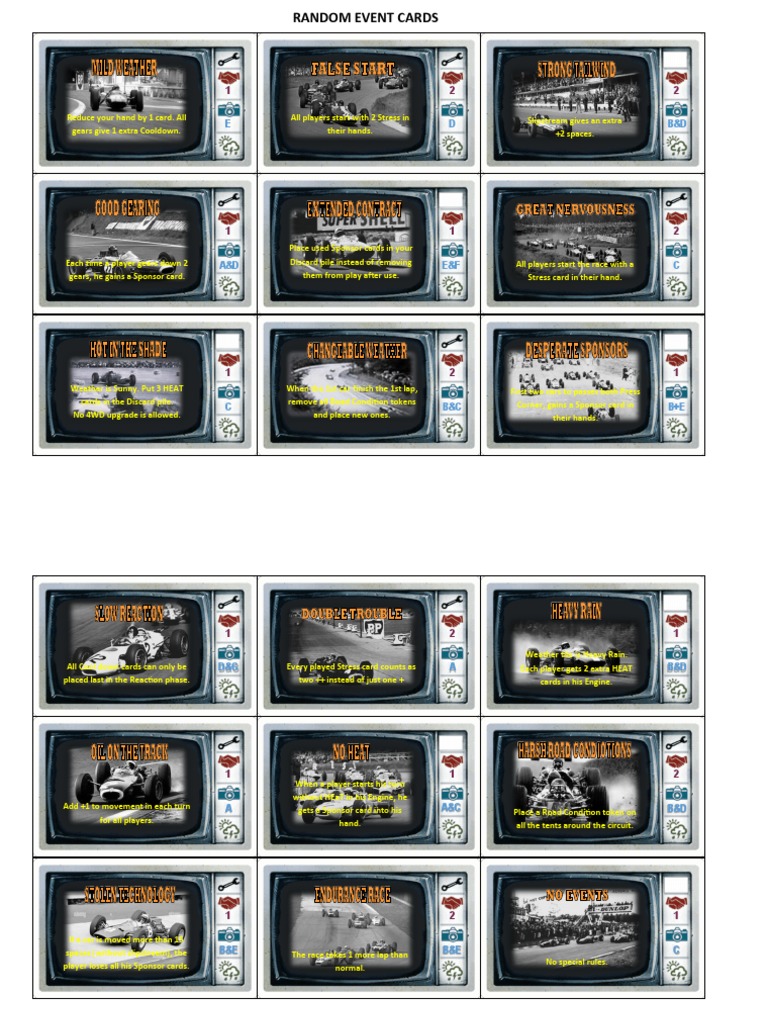 Random Event Cards | PDF