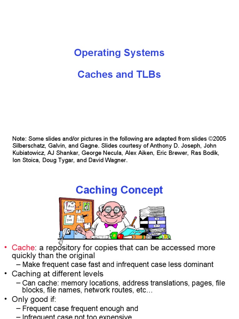 09 Caches Tlbs | PDF | Cpu Cache | Cache (Computing)