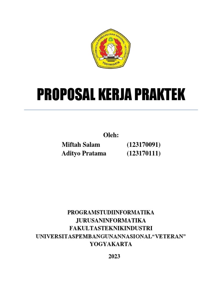 Proposal KP-JIF - Miftah Dan Adityo 2023 | PDF