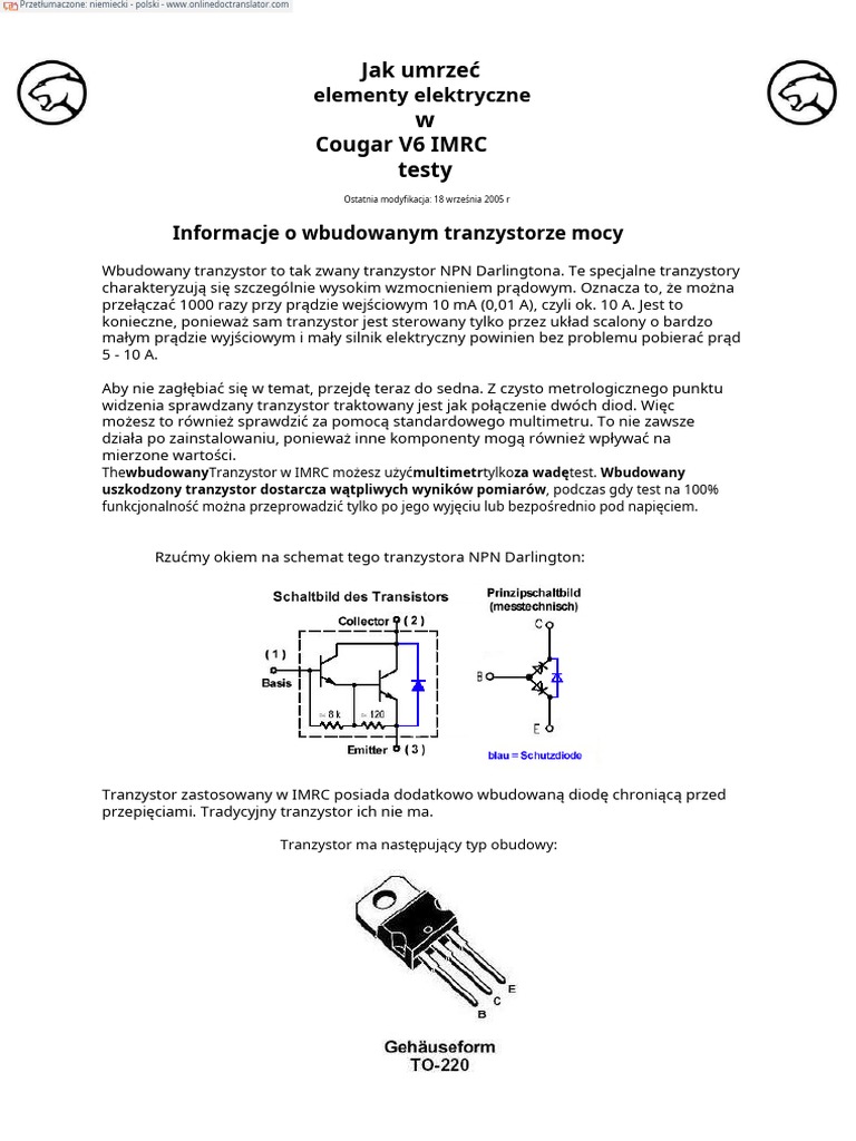 Imrc - Transistor - Check (1) .De - PL | PDF