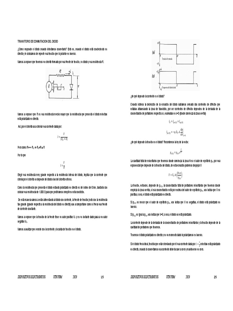 4.1 - Transitorio de Conmutación Del Diodo11 | PDF | Diodo | Corriente eléctrica