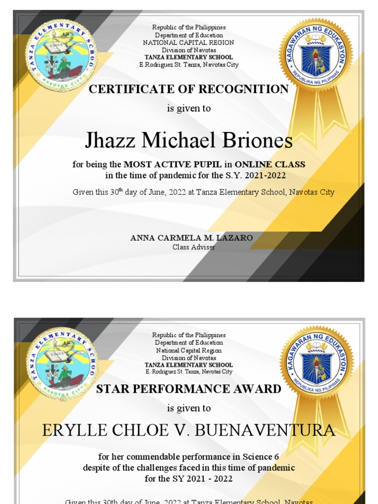 Certificate-of-Recognition-2021 (AutoRecovered) | PDF | Learning Methods | Learning