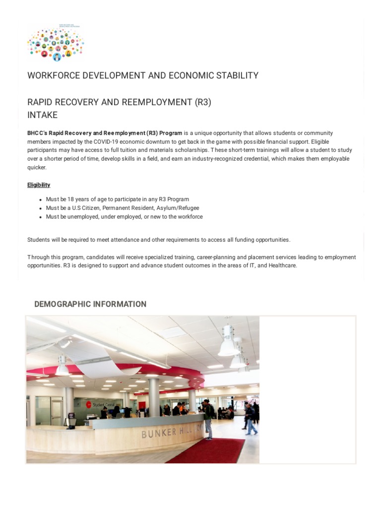 Workforce Development and Economic Stability Rapid Recovery and ...