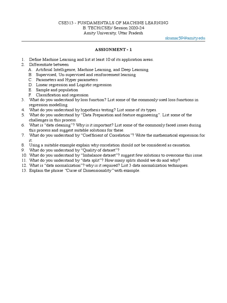 Assignment - 1 | PDF