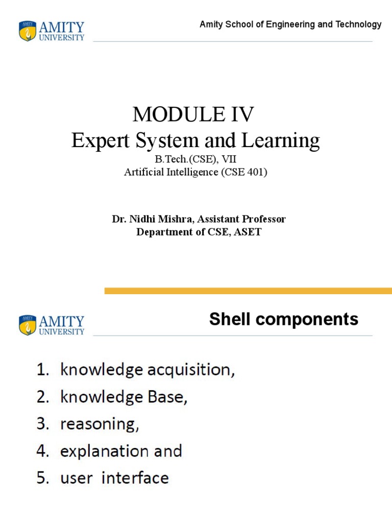 AI Module 4 Lecture 2 | PDF | Expert | Neuroscience
