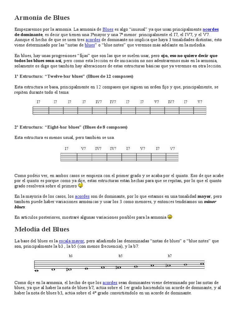 Armonía de Blues | PDF | Armonía | Blues