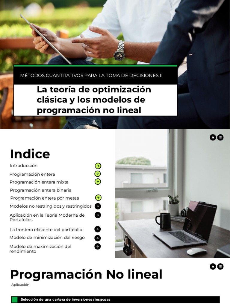 La Teoría de Optimización | PDF | Programación lineal | Programacion no lineal