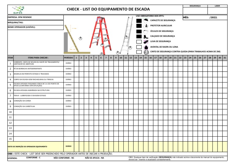 Check List - Escada | PDF
