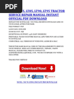Agco Allis 9735 & 9745 Tractor Service Repair Manual | PDF