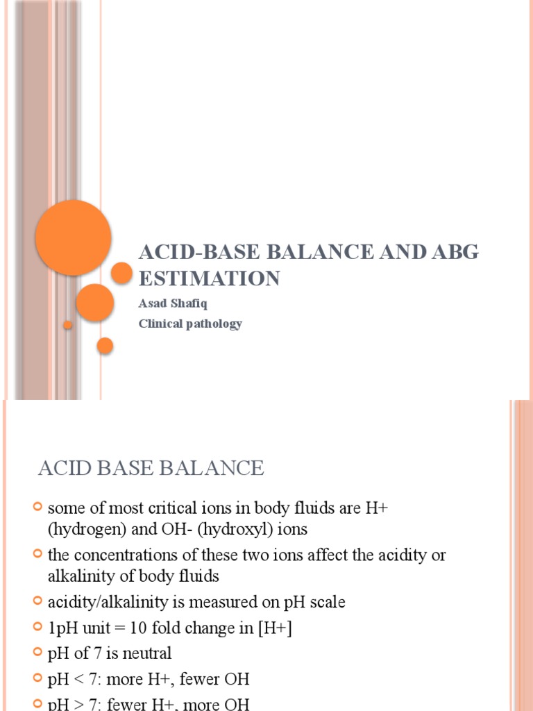 Acid-Base Balance | PDF