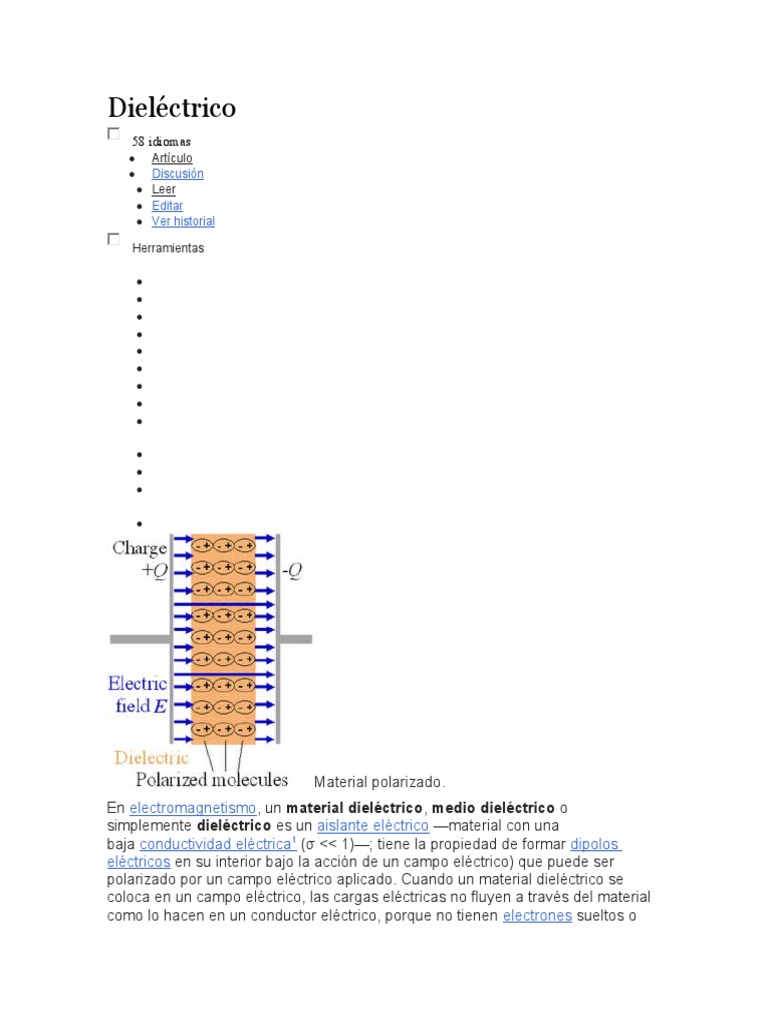Dieléctrico | PDF | Dieléctrico | Materiales