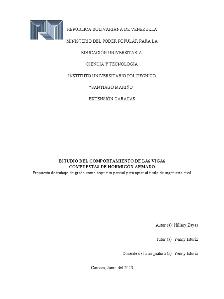 Proyecto, Cap II Maria Alejandra | PDF | Hormigón | Concreto reforzado