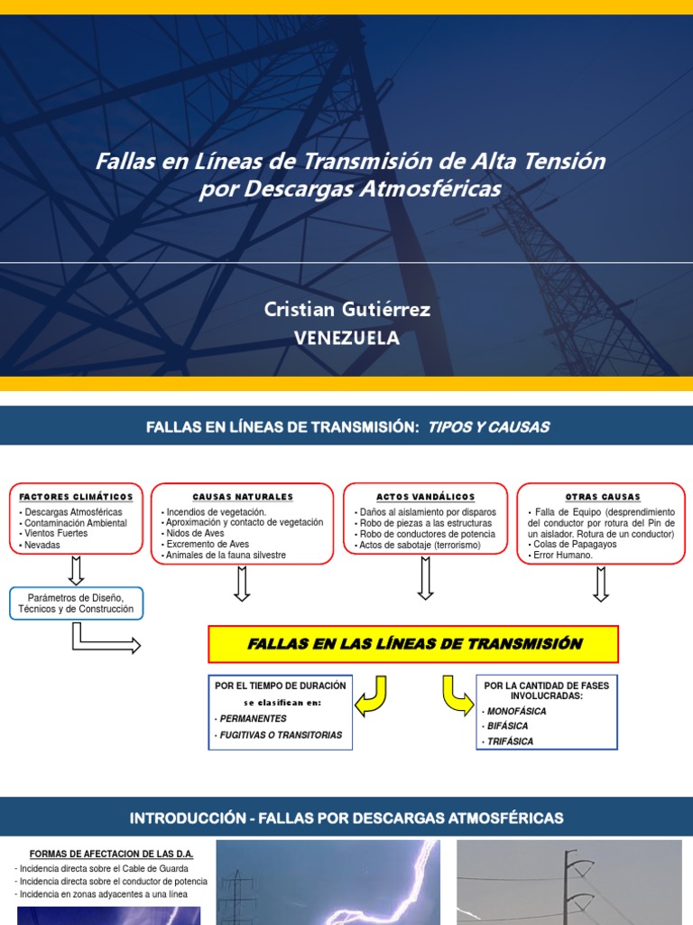 Presentaci N Sobre Fallas en L Neas de Transmisi N 1602529213 | PDF | Transmisión de energía ...