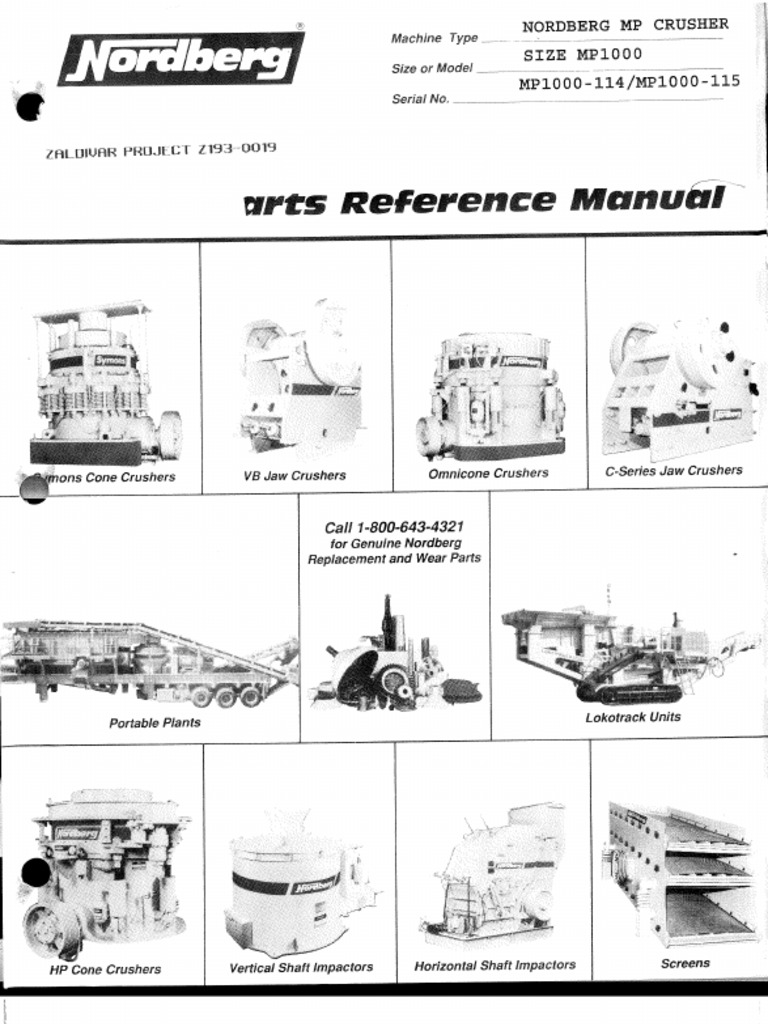 Chancador MP1000 | PDF