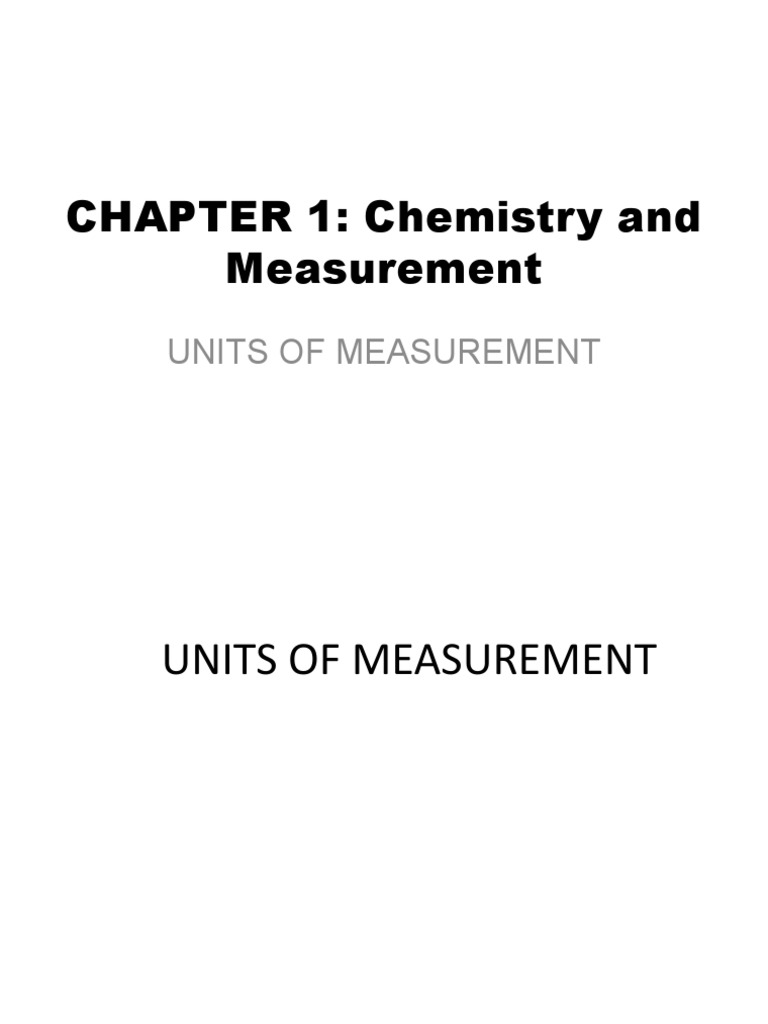 Chemistry Chapter 1 Measurements | PDF | Significant Figures | Accuracy ...
