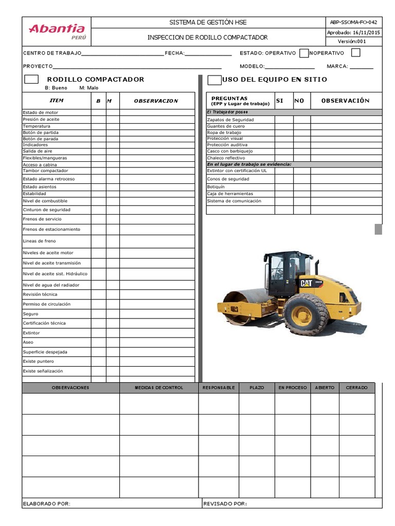 ABP SSOMA FO 042 Rodillo Compactador | PDF