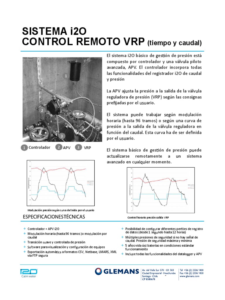 Sistema I2O Control Remoto VRP: (Tiempo y Caudal) | PDF