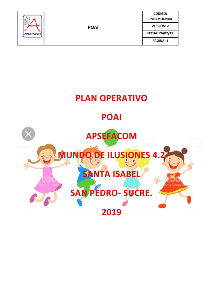 POAI | PDF | Familia | Educación de la primera infancia