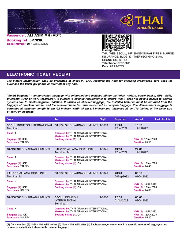 Your Electronic Ticket-EMD Receipt_2 | PDF
