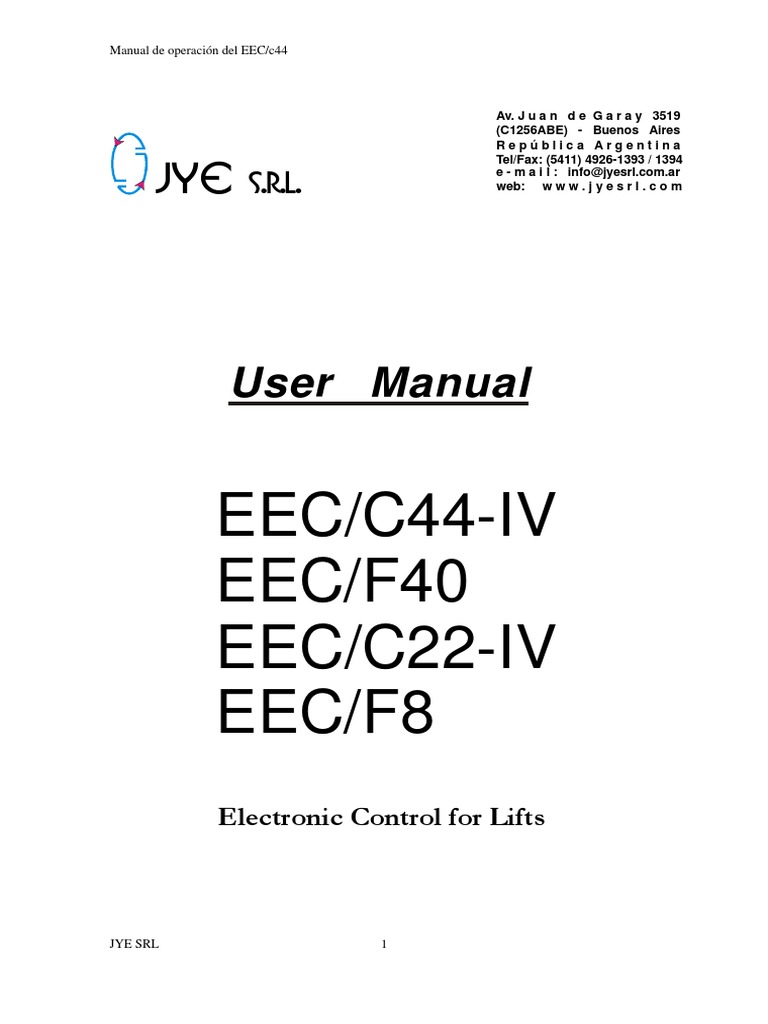 21 Manual Usuario Ingles | PDF | Elevator | Relay 21 Manual Usuario Ingles | PDF | Elevator | Relay